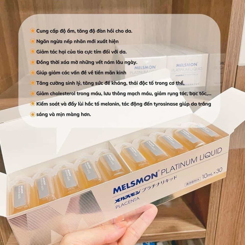 Nước uống nhau thai ngựa MELSMON Platinum Liquid Placenta – Tủ Nhà Lam