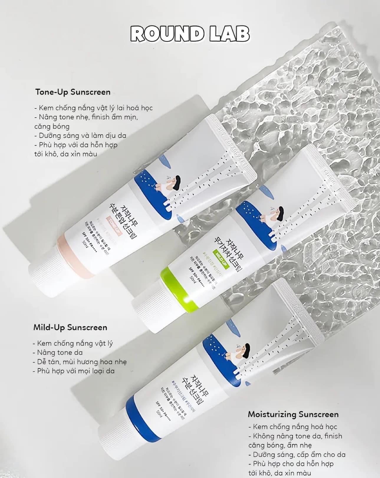 Kem chống nắng ROUNDLAB Rich Juice Sunscreen Mild-up SPF50+/ PA ...